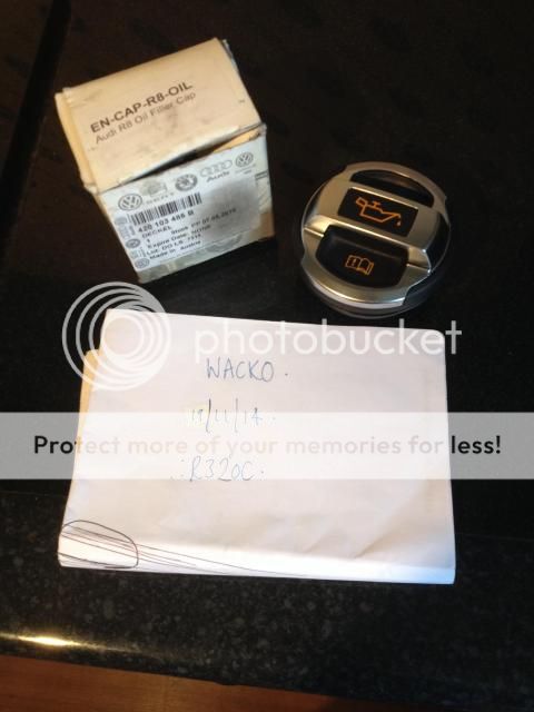 For Sale - Genuine Audi R8 Oil Cap | VW Golf R32 Forum